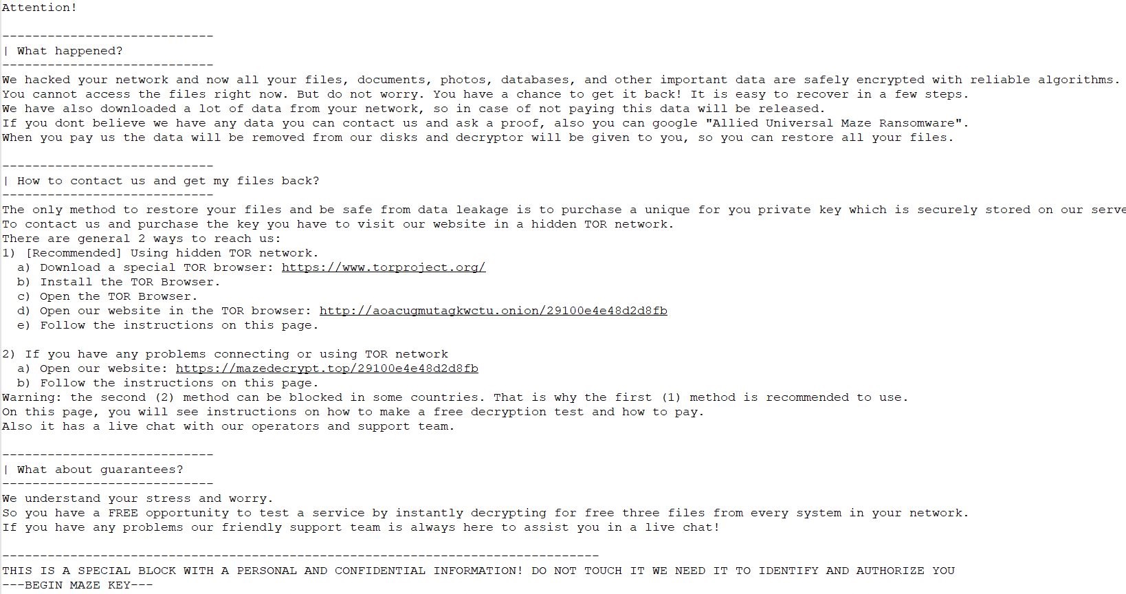 Way Out of The MAZE: A Guide For Defending Against Maze Ransomware