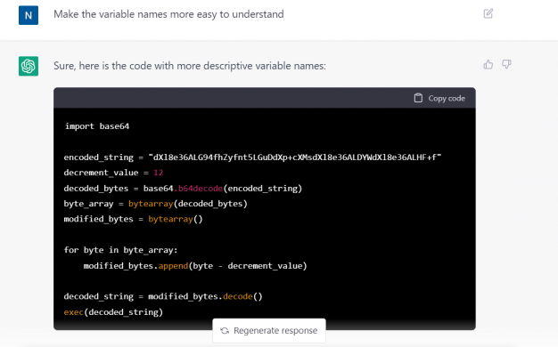 AsyncRAT Analysis with ChatGPT